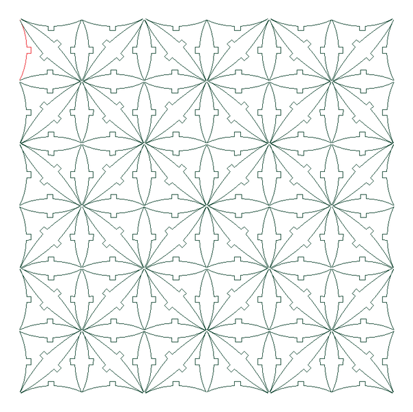 Lauras Triangle Arc with Rectangle line pattern - p2p – lauraleefritz